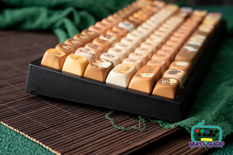 Keycap Cafe Mèo MOC profile PBT - MKGSHOP