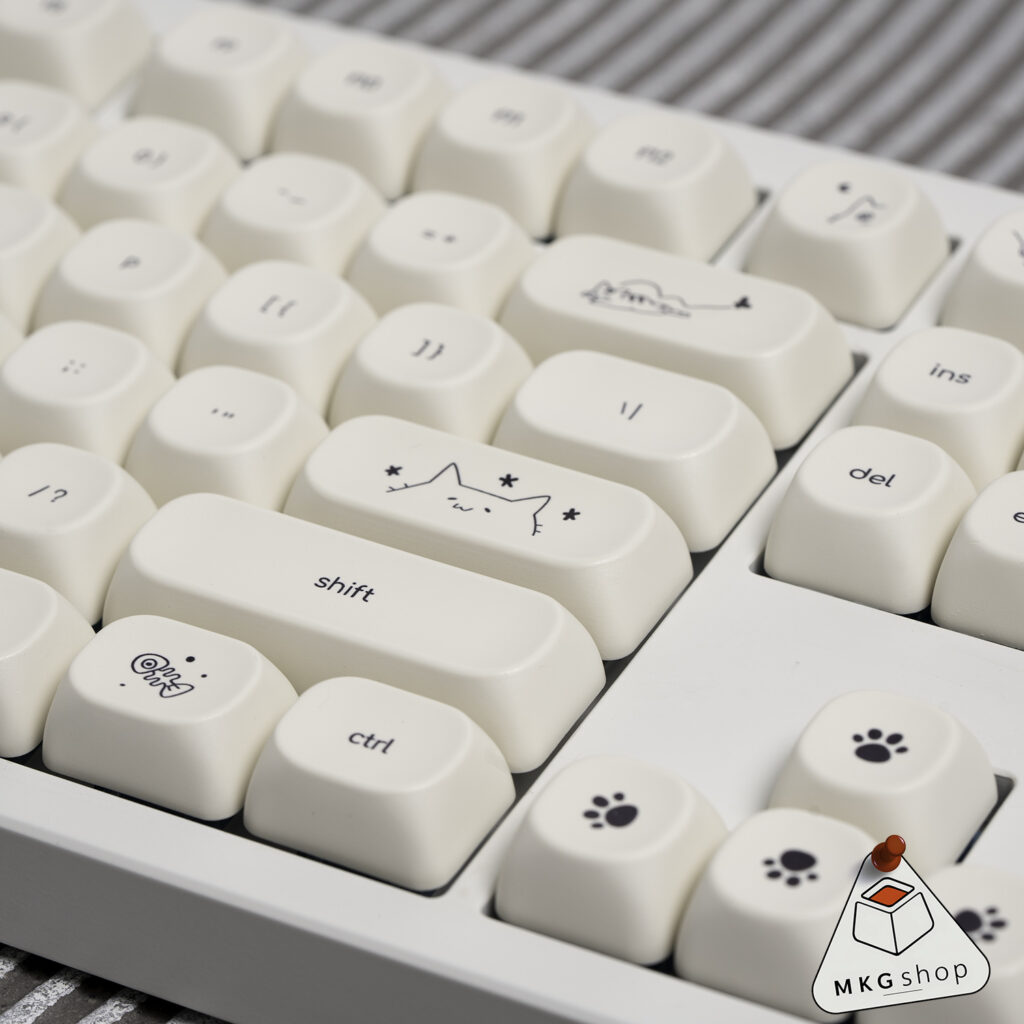 Keycap Mèo mini - MOA profile - PBT dày in dyesub - MKGSHOP